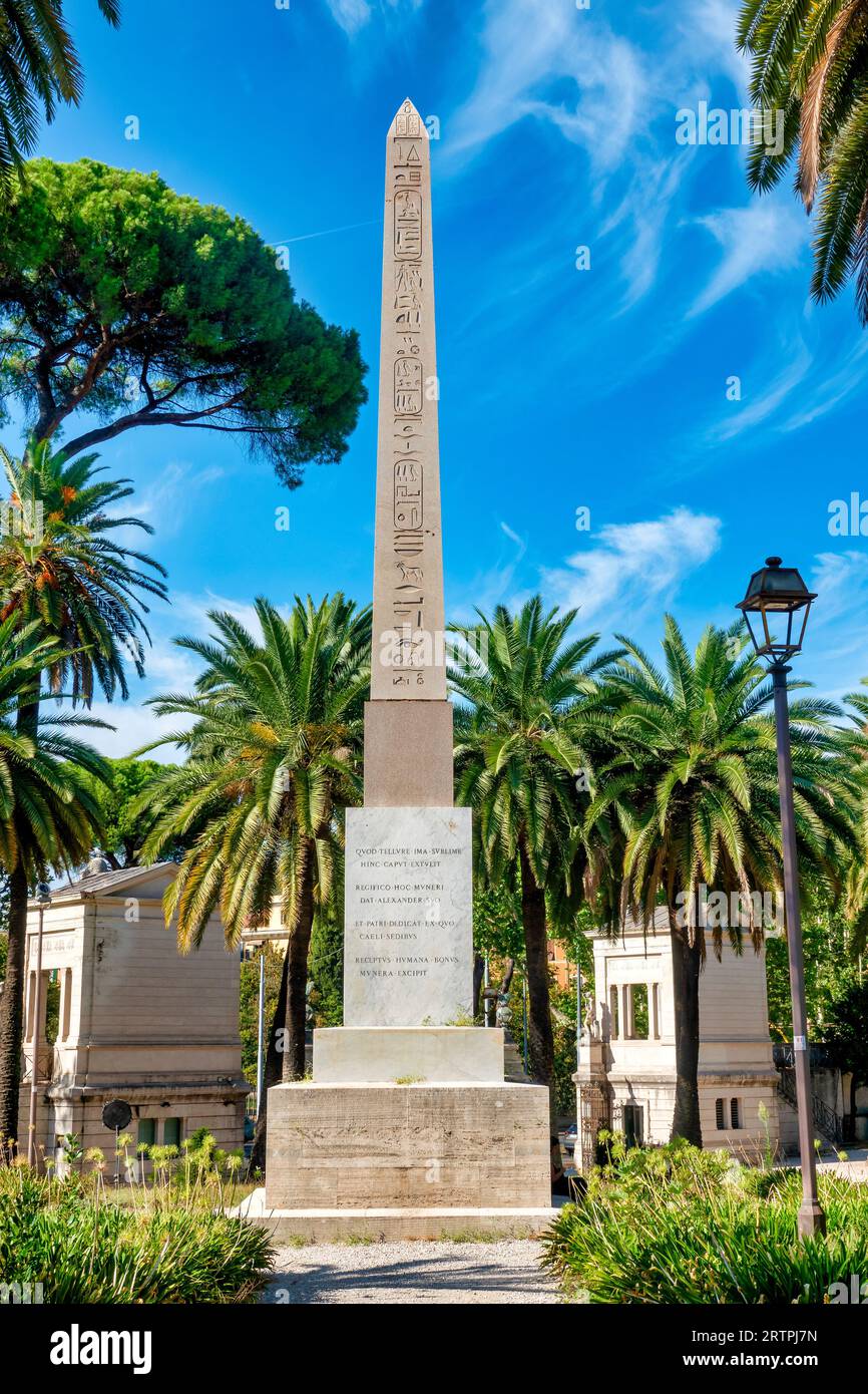 Obelisk dedicated to Giovanni Raimondo Torlonia in Villa Torlonia, Rome ...