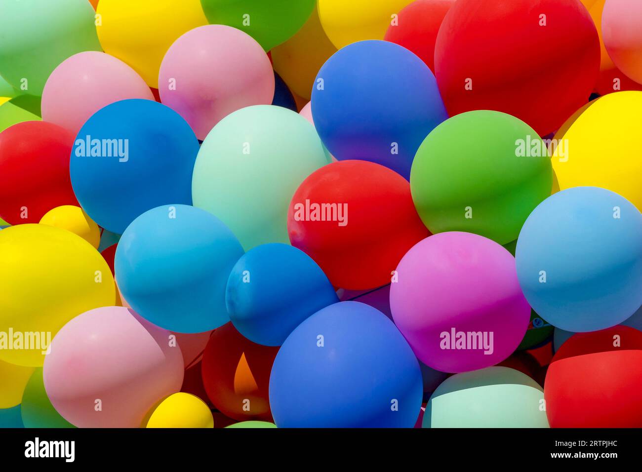 Background of colored balls. The texture is a lot of different color ...
