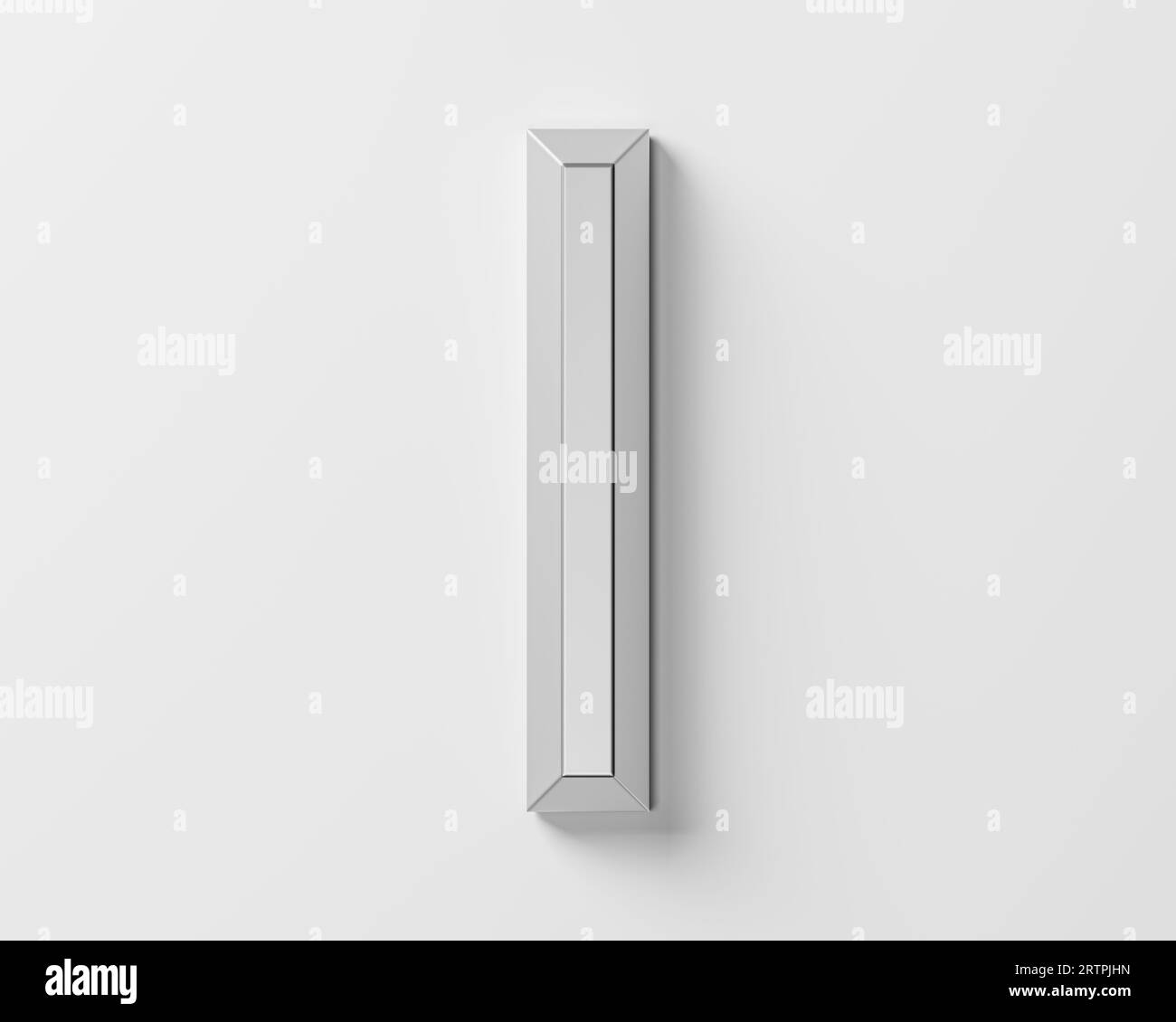 Letters made of metal. 3d illustration of iron alphabet isolated on ...