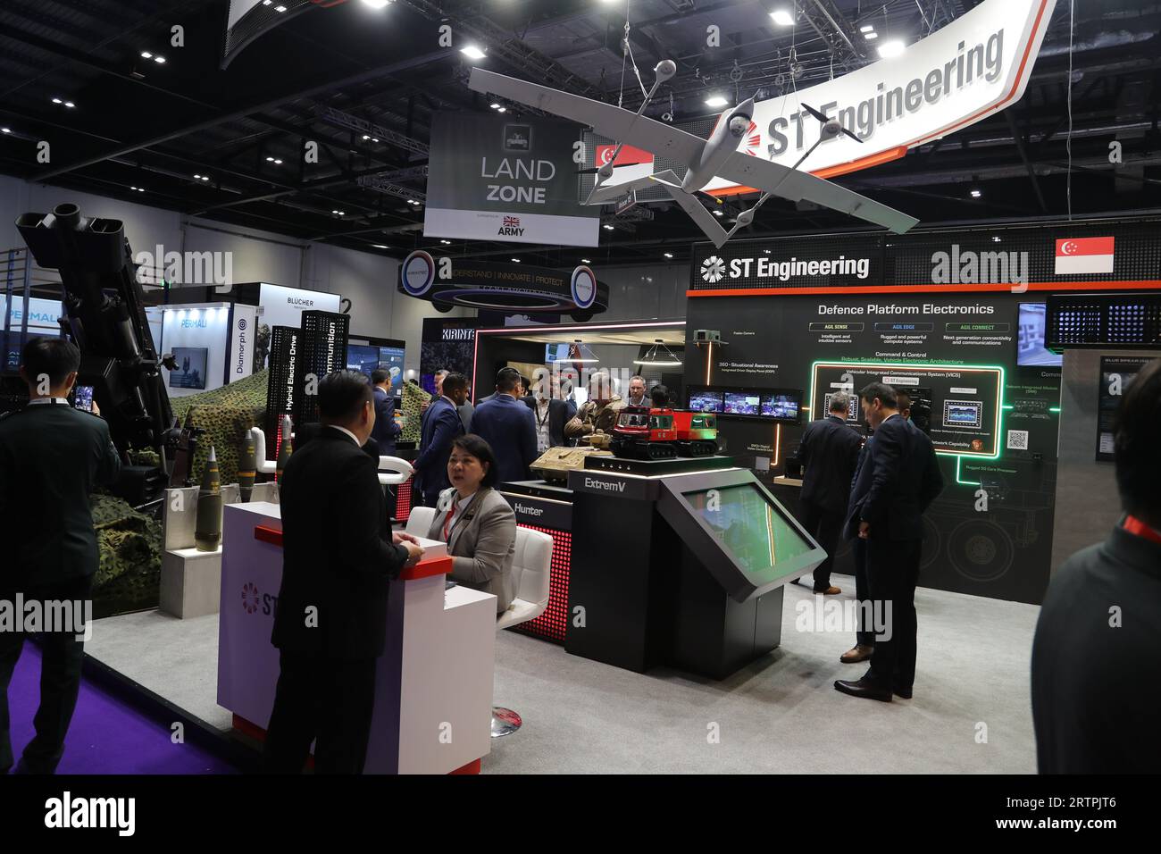 London, United Kingdom. 14th Sep, 2023. Arms manufacturers from all ...