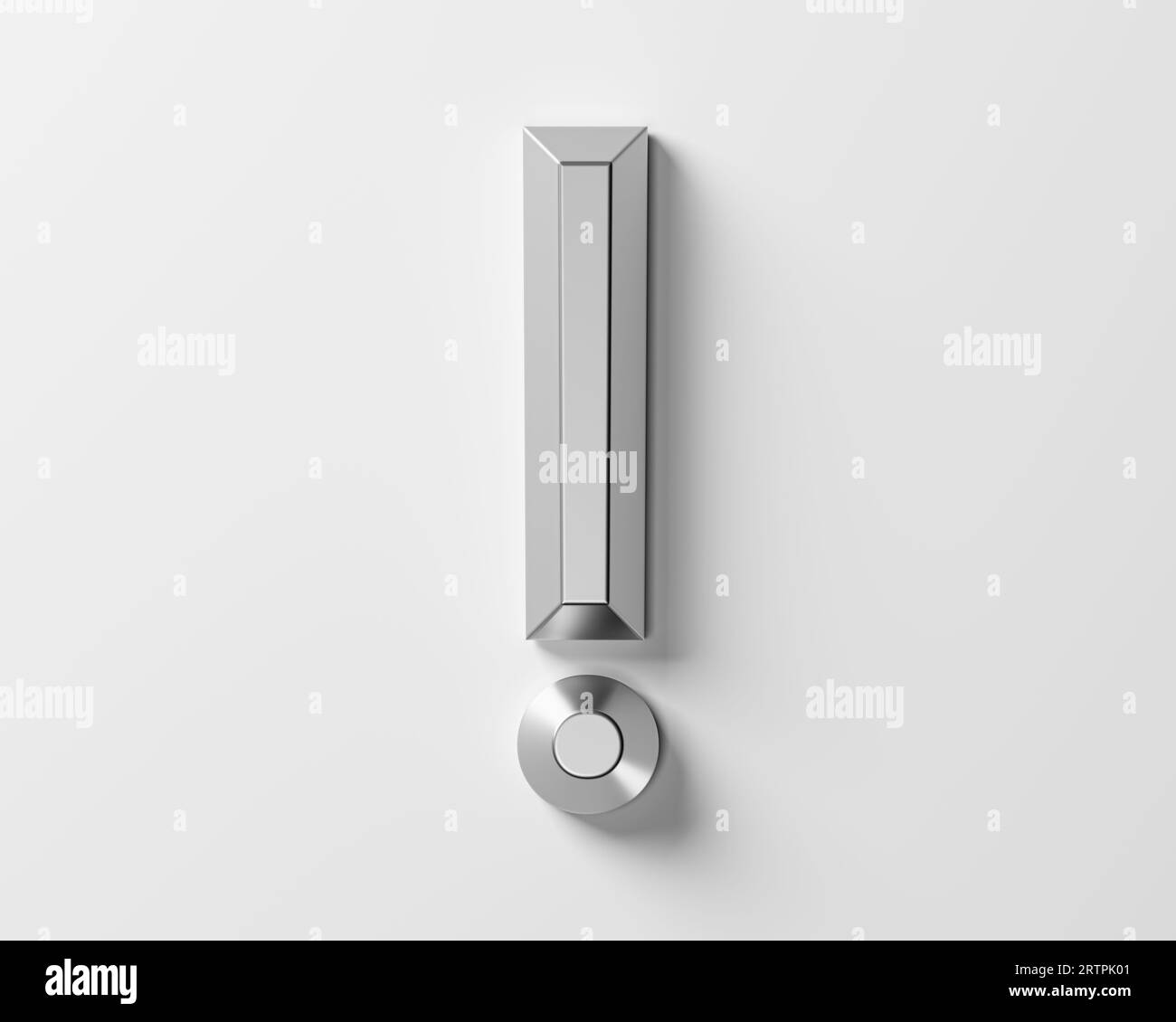 Symbols made of metal. 3d illustration of iron alphabet isolated on ...