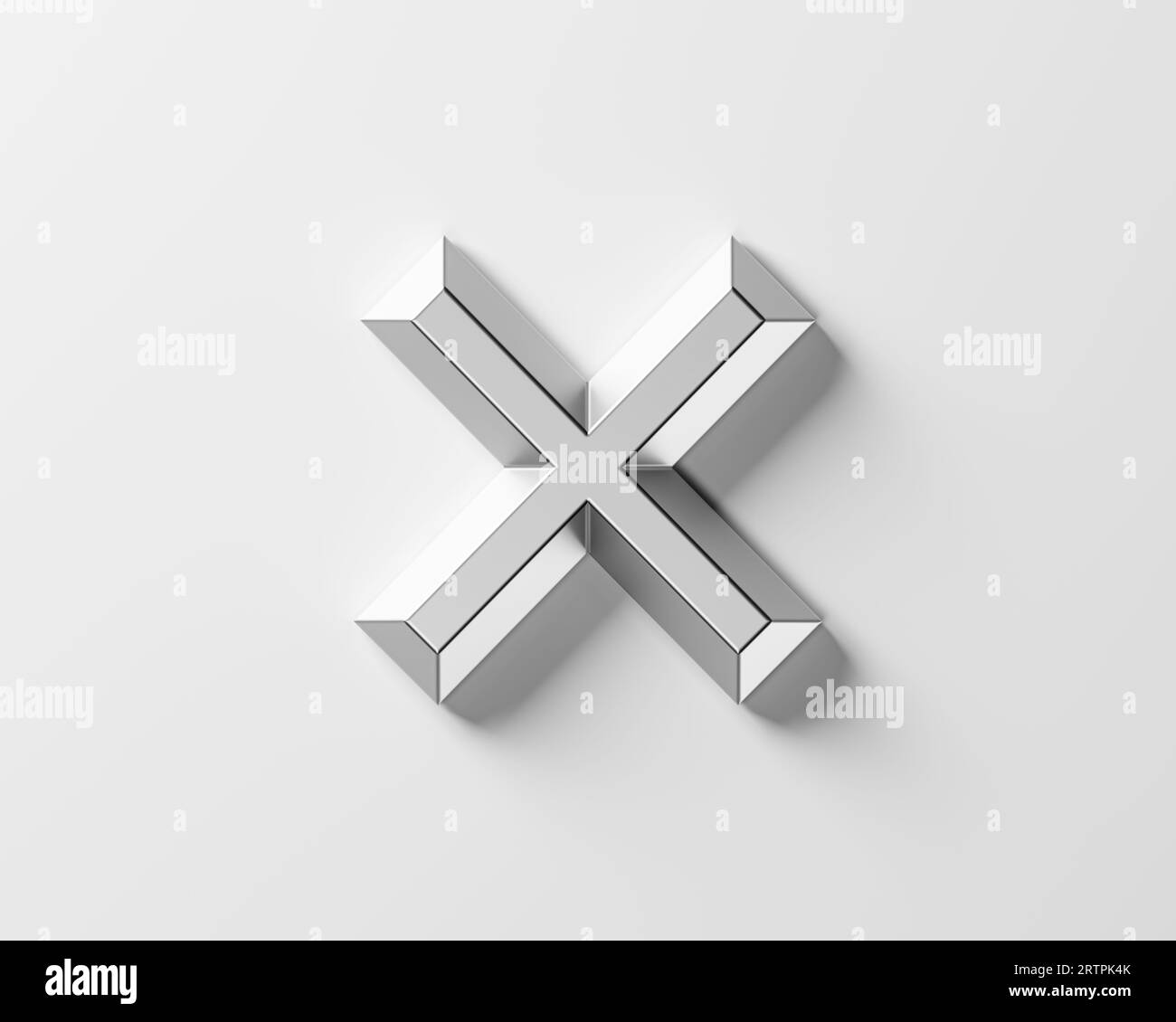 Symbols made of metal. 3d illustration of iron alphabet isolated on ...