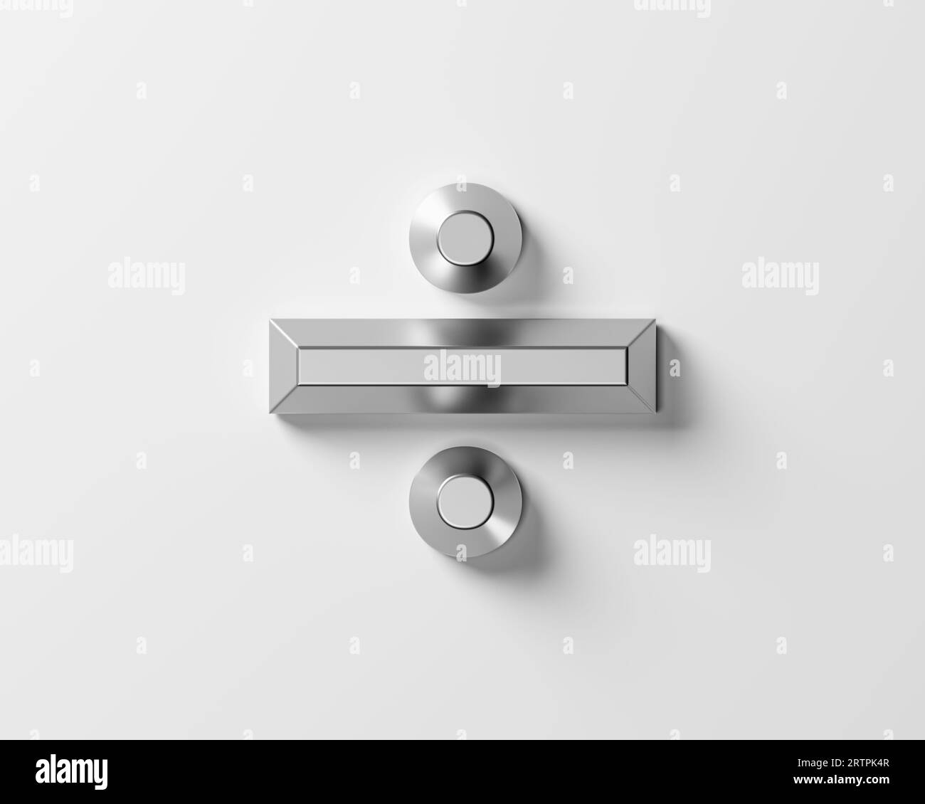 Symbols made of metal. 3d illustration of iron alphabet isolated on ...