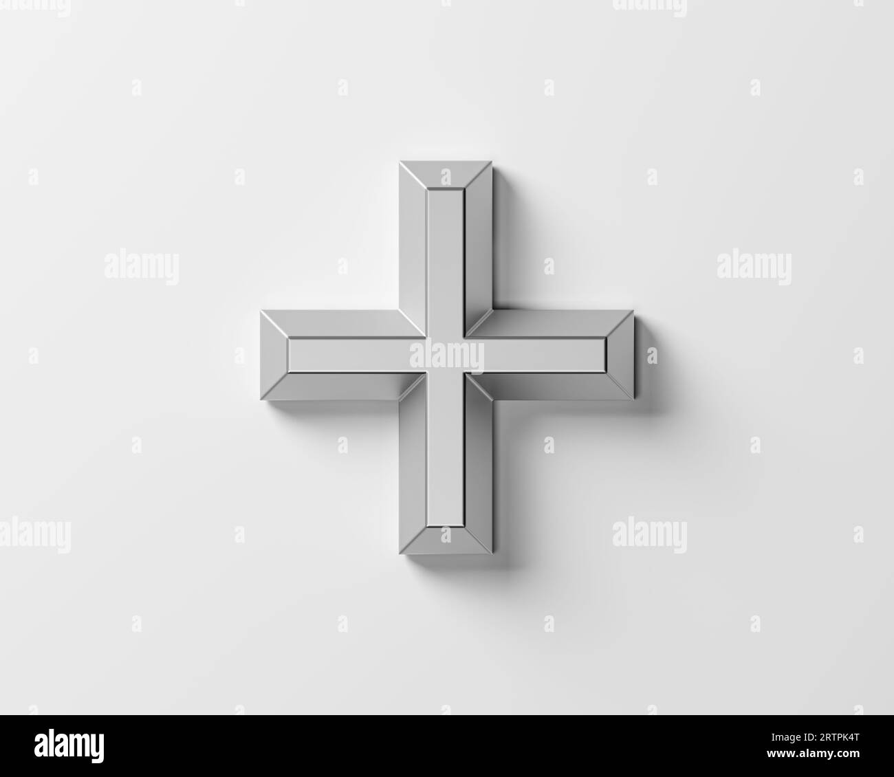 Symbols made of metal. 3d illustration of iron alphabet isolated on ...