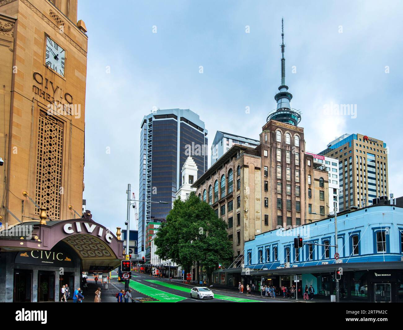Auckland City Centre, Central Business District, CBD, North Island, New ...