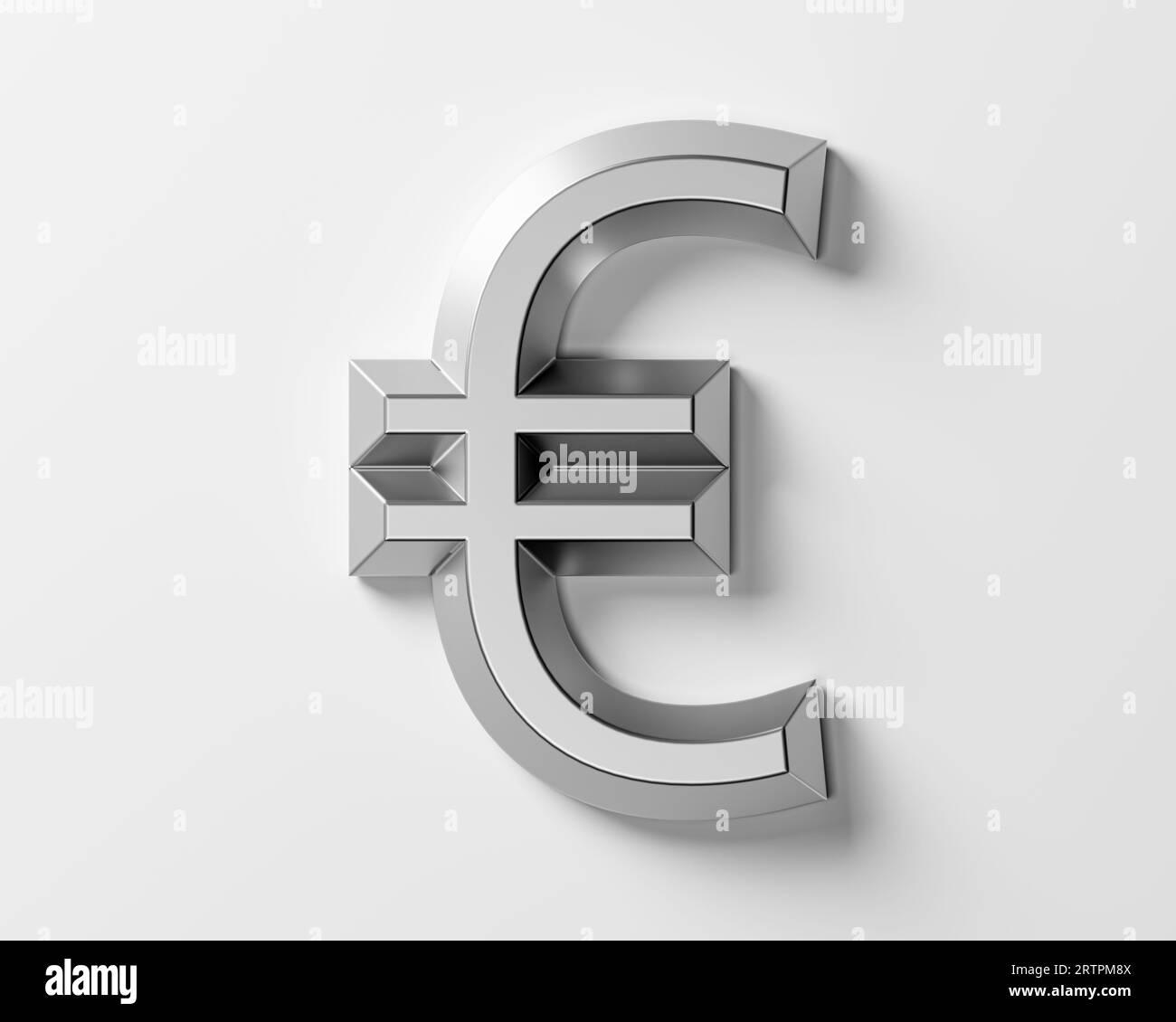 Symbols made of metal. 3d illustration of iron alphabet isolated on ...