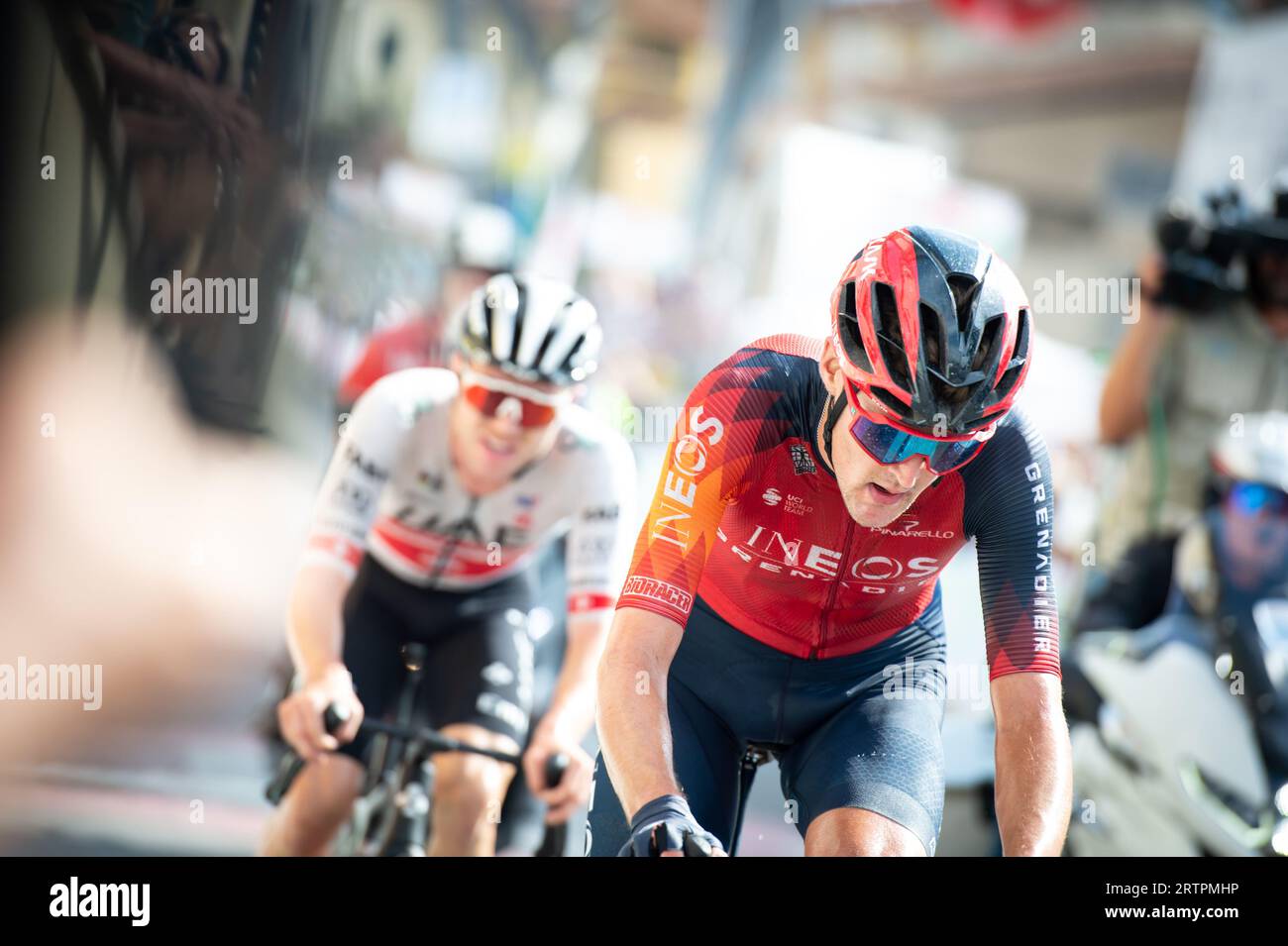 Pisa, Italy. 14th Sep, 2023. Pavel Sivakov - Marc Hirschi during Coppa ...
