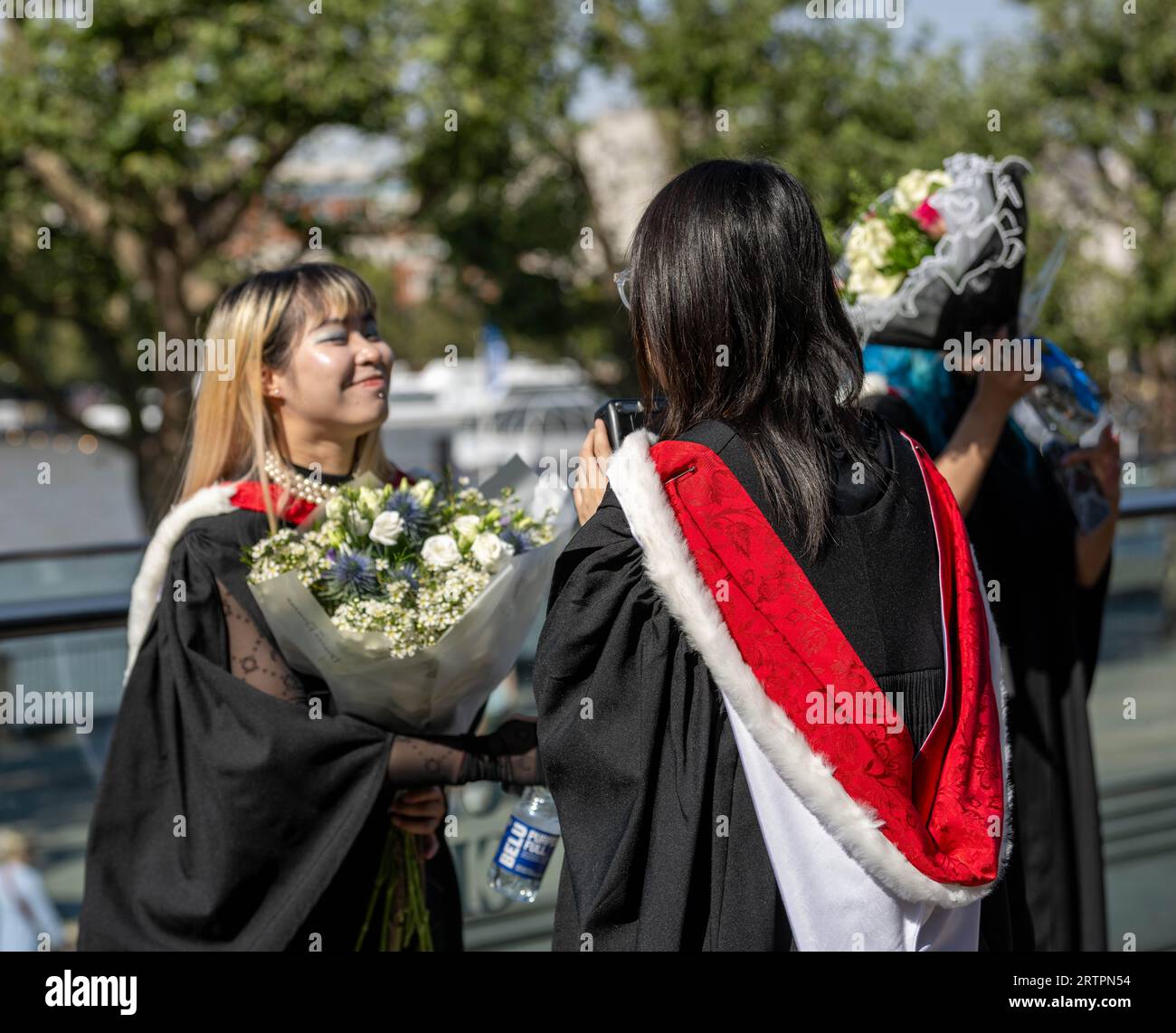 London, UK. 14th Sep, 2023. Royal College of Art graduates celebrate ...