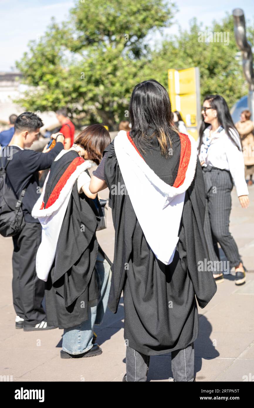 London, UK. 14th Sep, 2023. Royal College of Art graduates celebrate ...