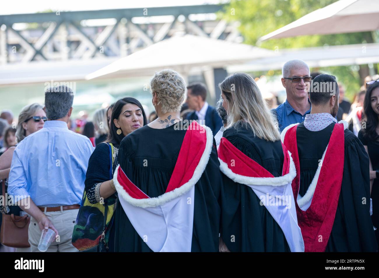 London, UK. 14th Sep, 2023. Royal College of Art graduates celebrate ...