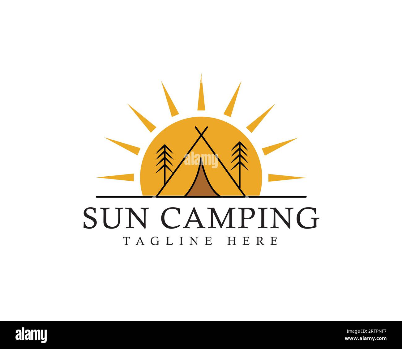 Glamping vector vectors Stock Vector Images - Alamy