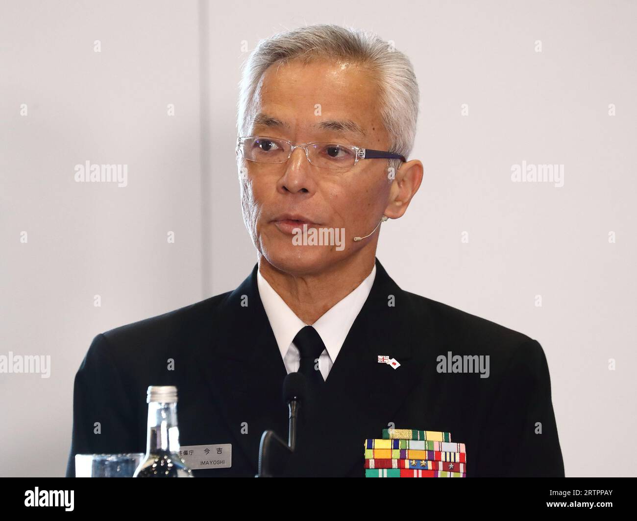 London, United Kingdom, 14 September 2023. Vice Admiral IMAYOSHI ...