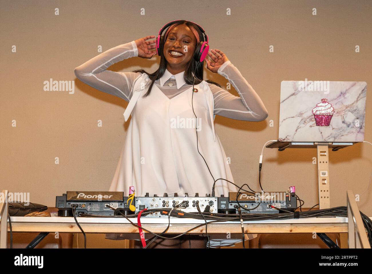 New York, USA. 14th Sep, 2023. DJ Ida Beer performs during International Day of Peace Youth ...