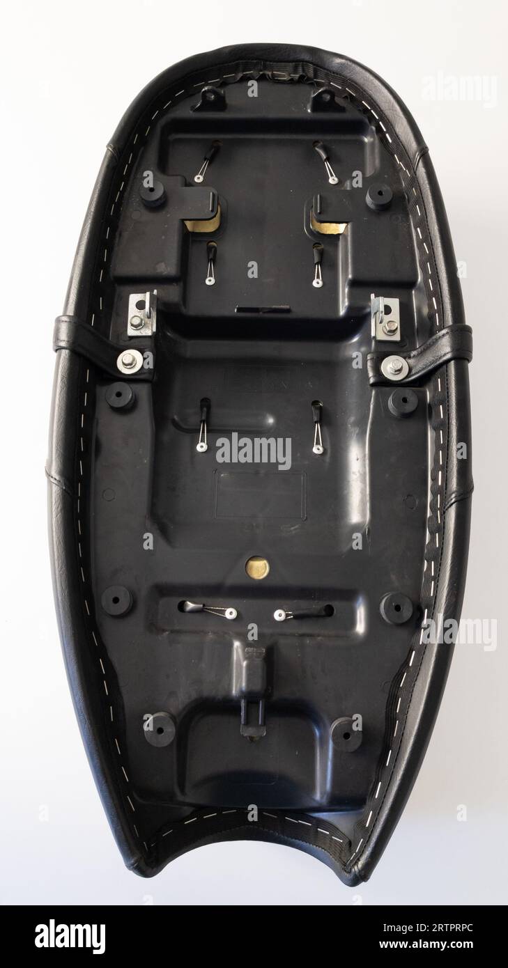 behind motorcycle rear saddle back view seat classic motorcycle seen ...