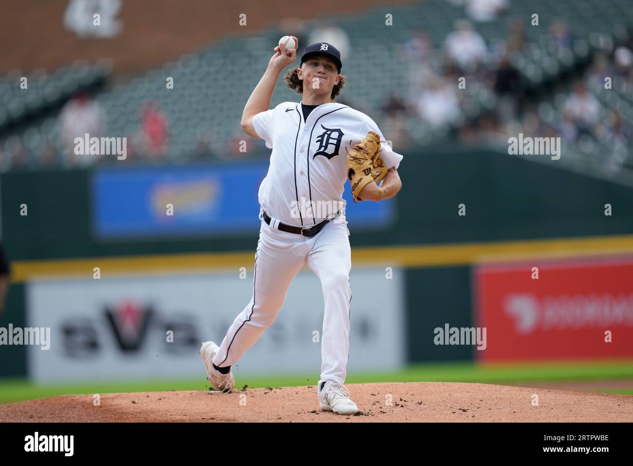 Detroit Tigers pitcher Reese Olson throws against the Cincinnati Reds ...