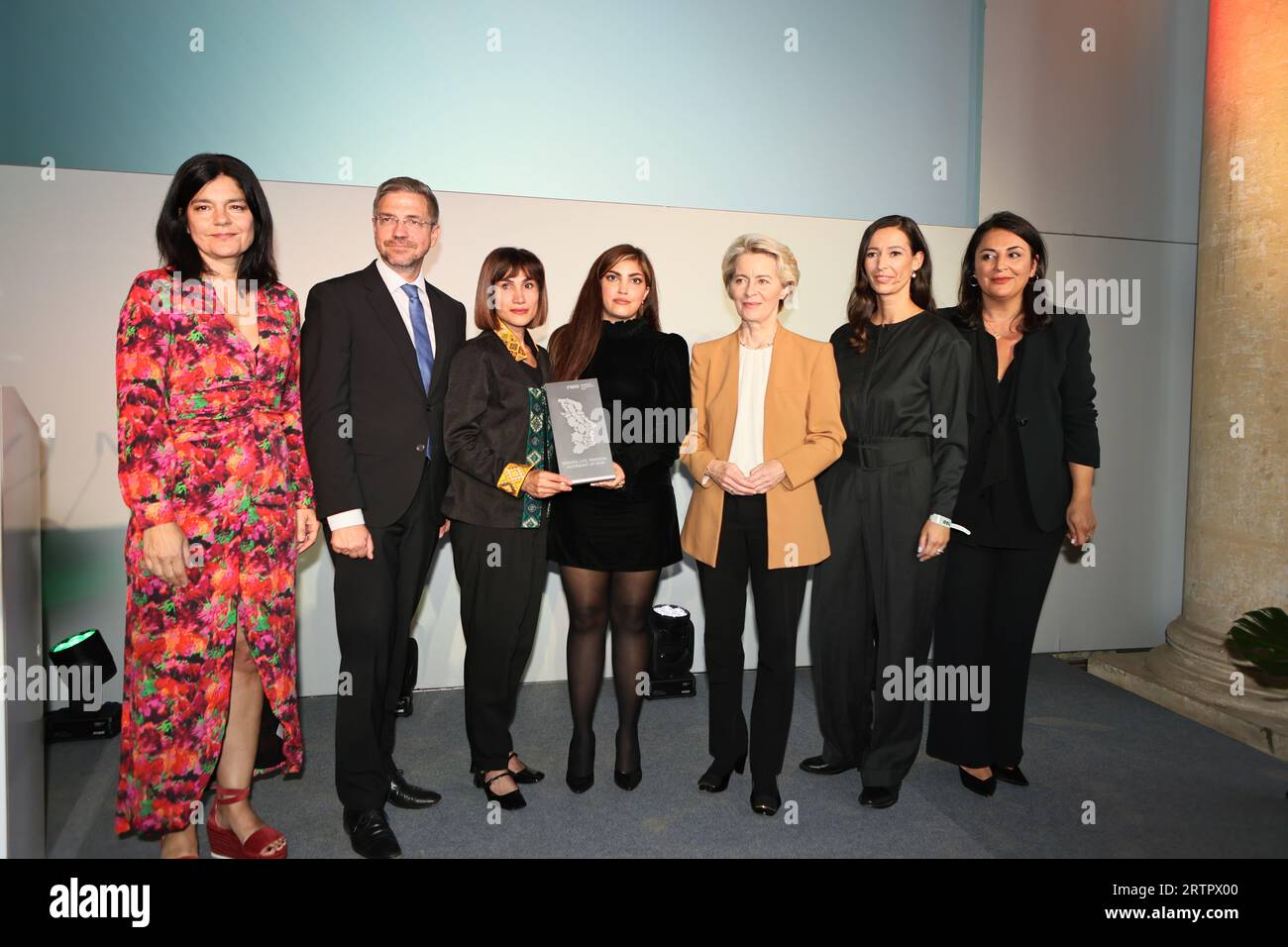 Potsdam, Germany, September 14, 2023, (l-r) Jasmin Tabatabai, Mike ...