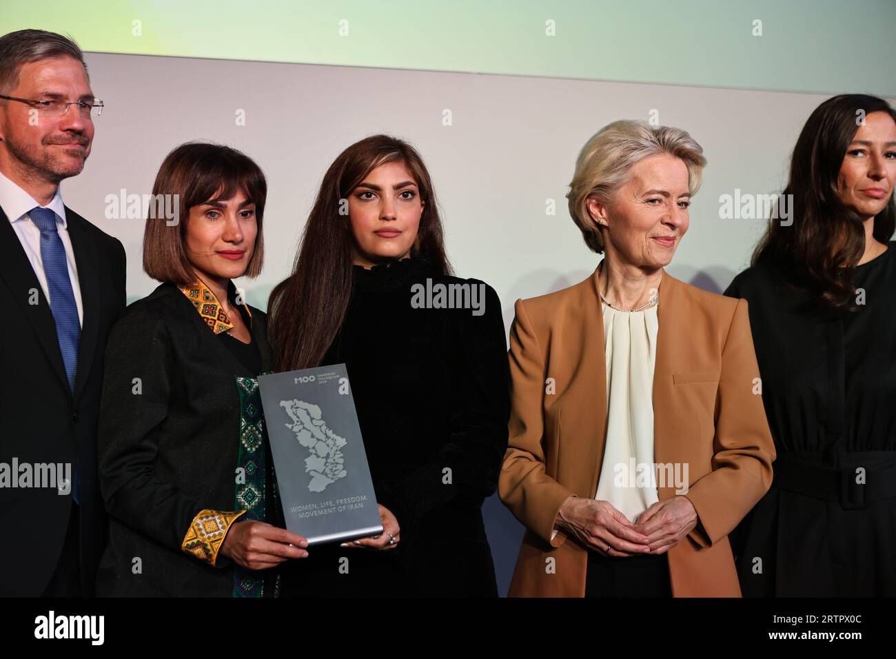 Potsdam, Germany, September 14, 2023, (l-r) Mike Schubert, Mersedeh ...