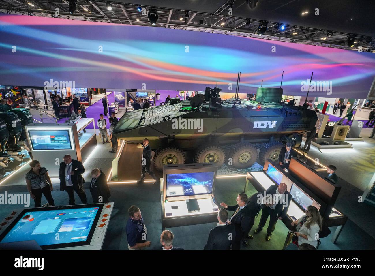 London UK. 14 September 2023 . Iveco Defence Vehicle (IDV) from BAE Systems on day three of the ...
