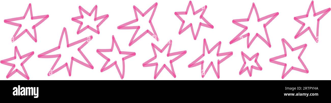Star shape pink icon . Abstract marker bling and sparkle. Flat vector ...