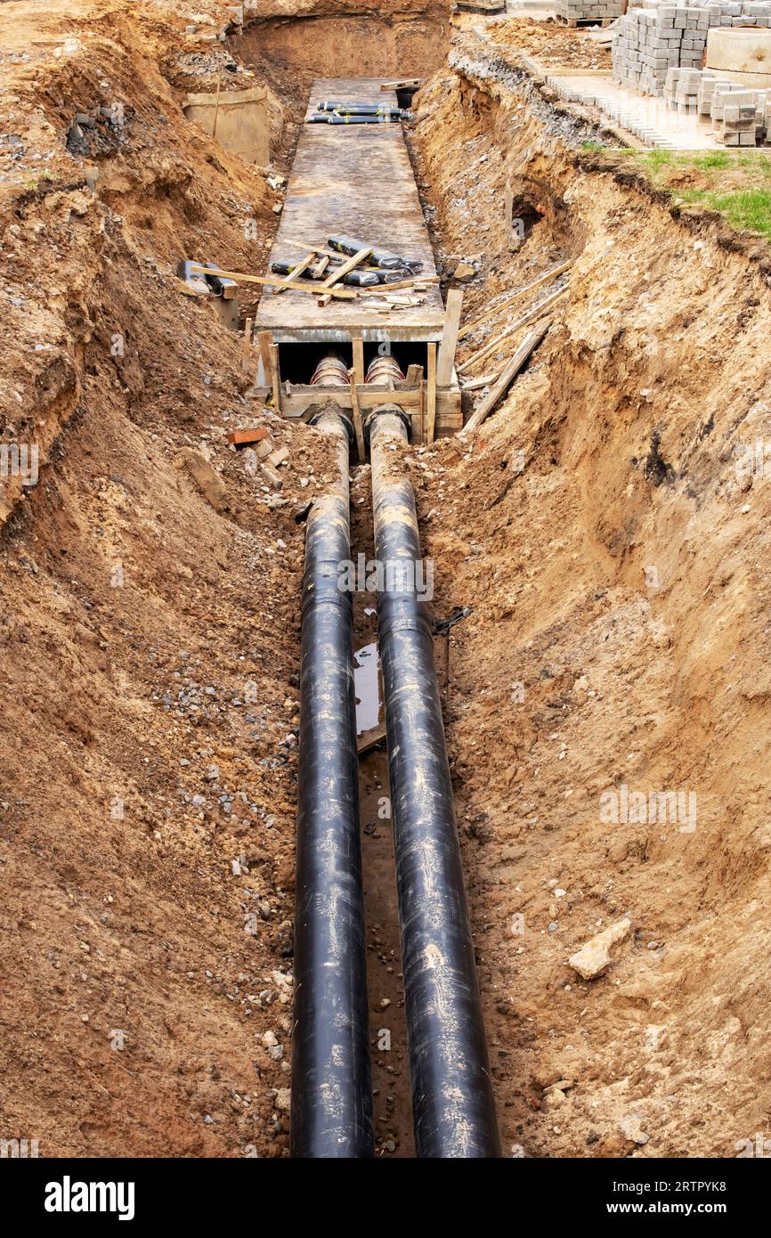 Ground water drainage system pipes hi-res stock photography and images ...