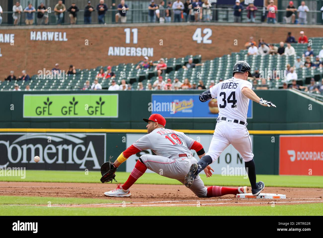 DETROIT, MI - SEPTEMBER 14: Detroit Tigers catcher Jake Rogers (34 ...