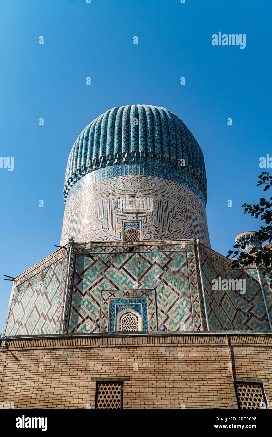 Dome of Gur Emir Mausoleum in Samarkand, Uzbekistan - tomb of Amir ...