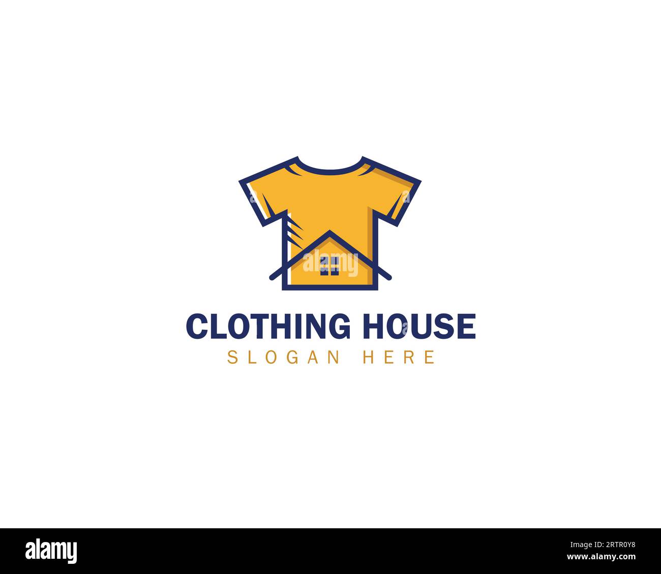 clothing house logo vector icon illustration design template, clean and ...