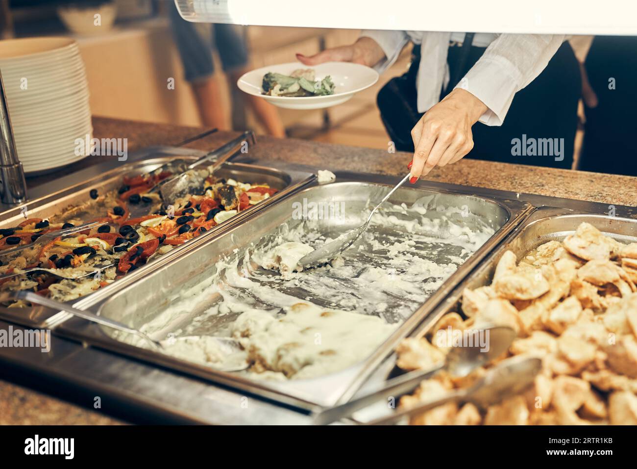 Canteen school counter hi-res stock photography and images - Alamy