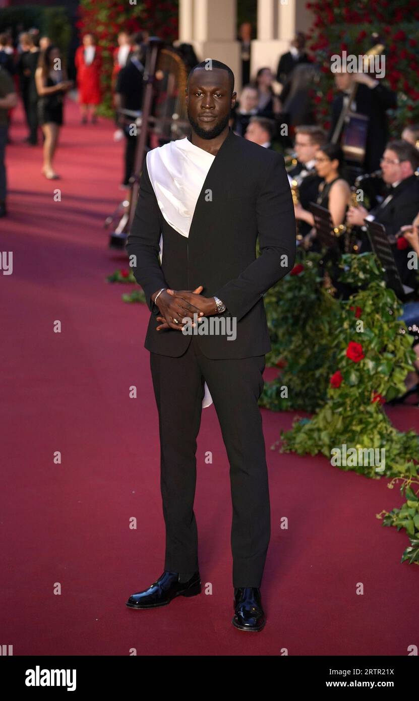 Stormzy attending the Vogue World: London show at Theatre Royal Drury ...