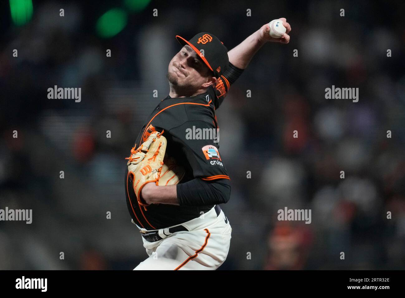 San Francisco Giants' Luke Jackson during a baseball game against the ...