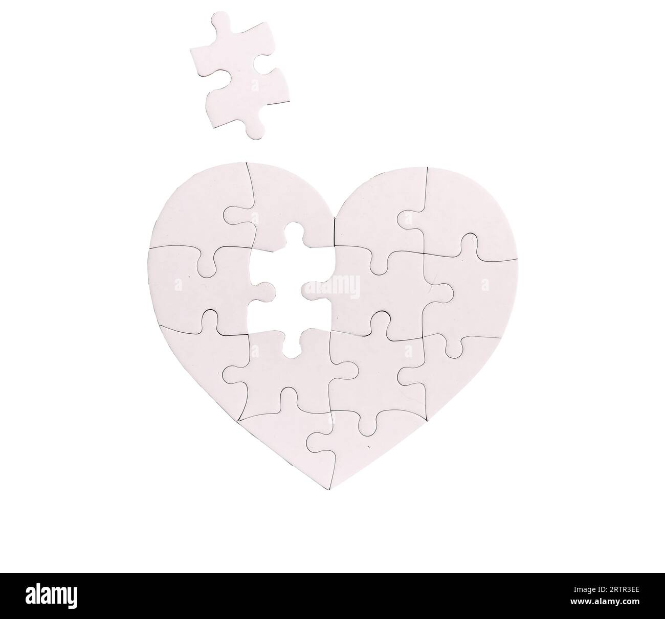 Heart jigsaw puzzle missing piece hi-res stock photography and images ...