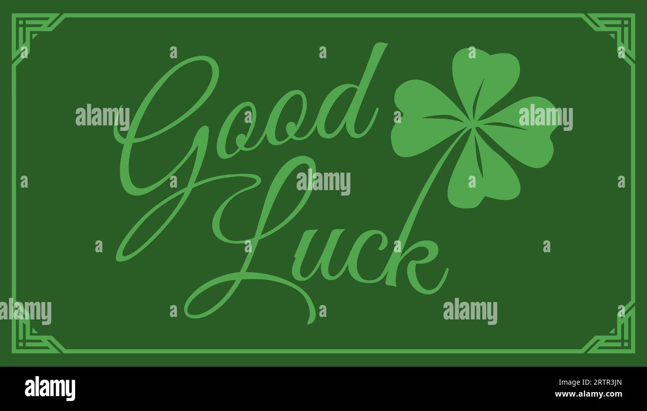 Good luck vector vectors hi-res stock photography and images - Alamy