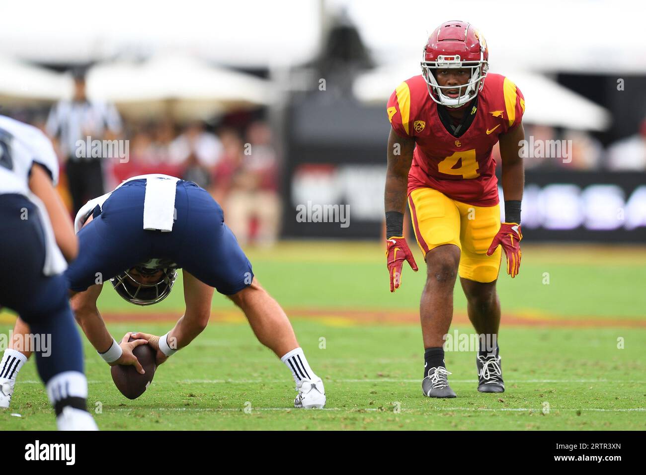 LOS ANGELES, CA - SEPTEMBER 02: USC Trojans safety Max Williams (4 ...