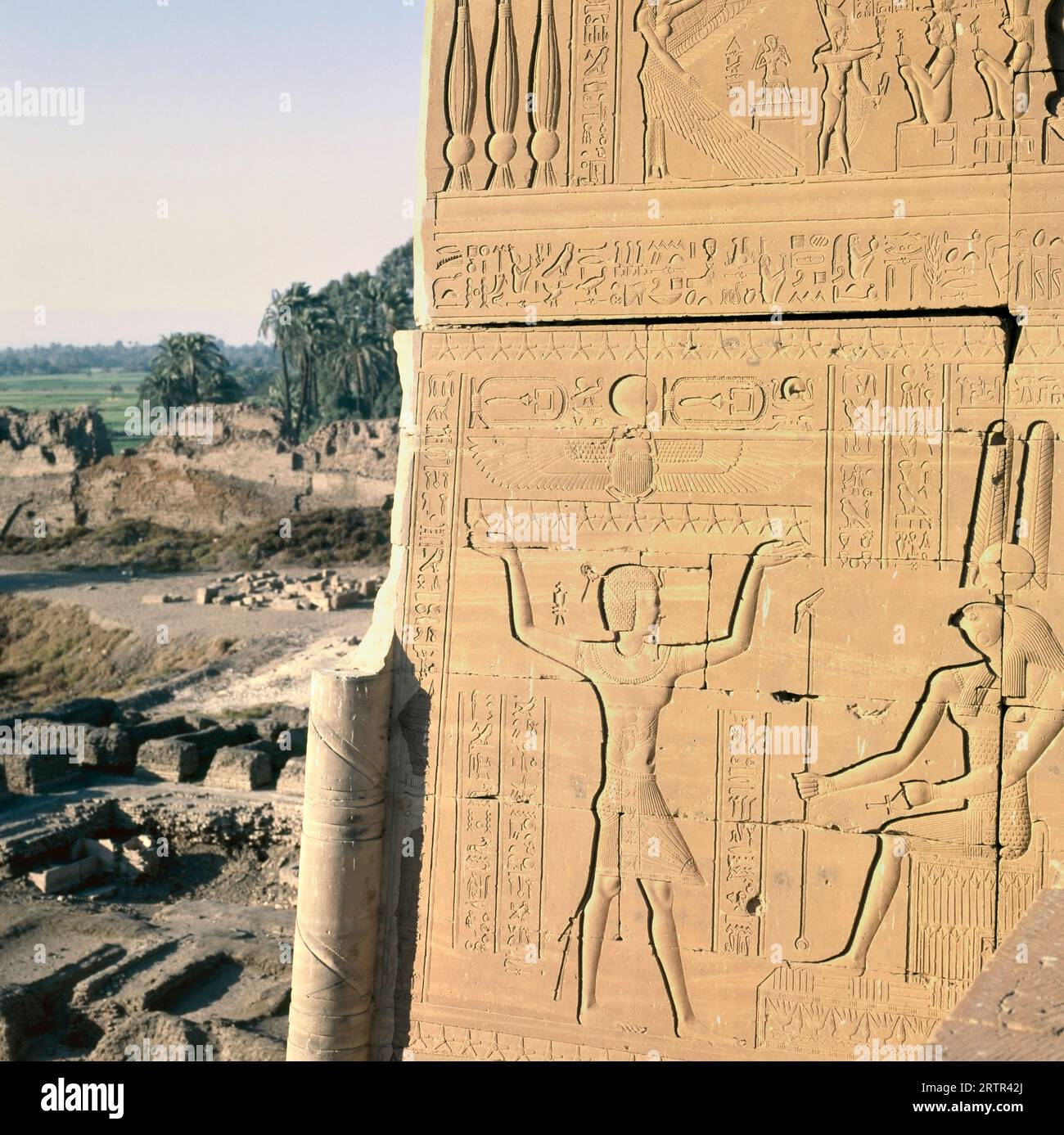 The famous Dendera Greco Roman temple in Qena, Egypt Stock Photo - Alamy