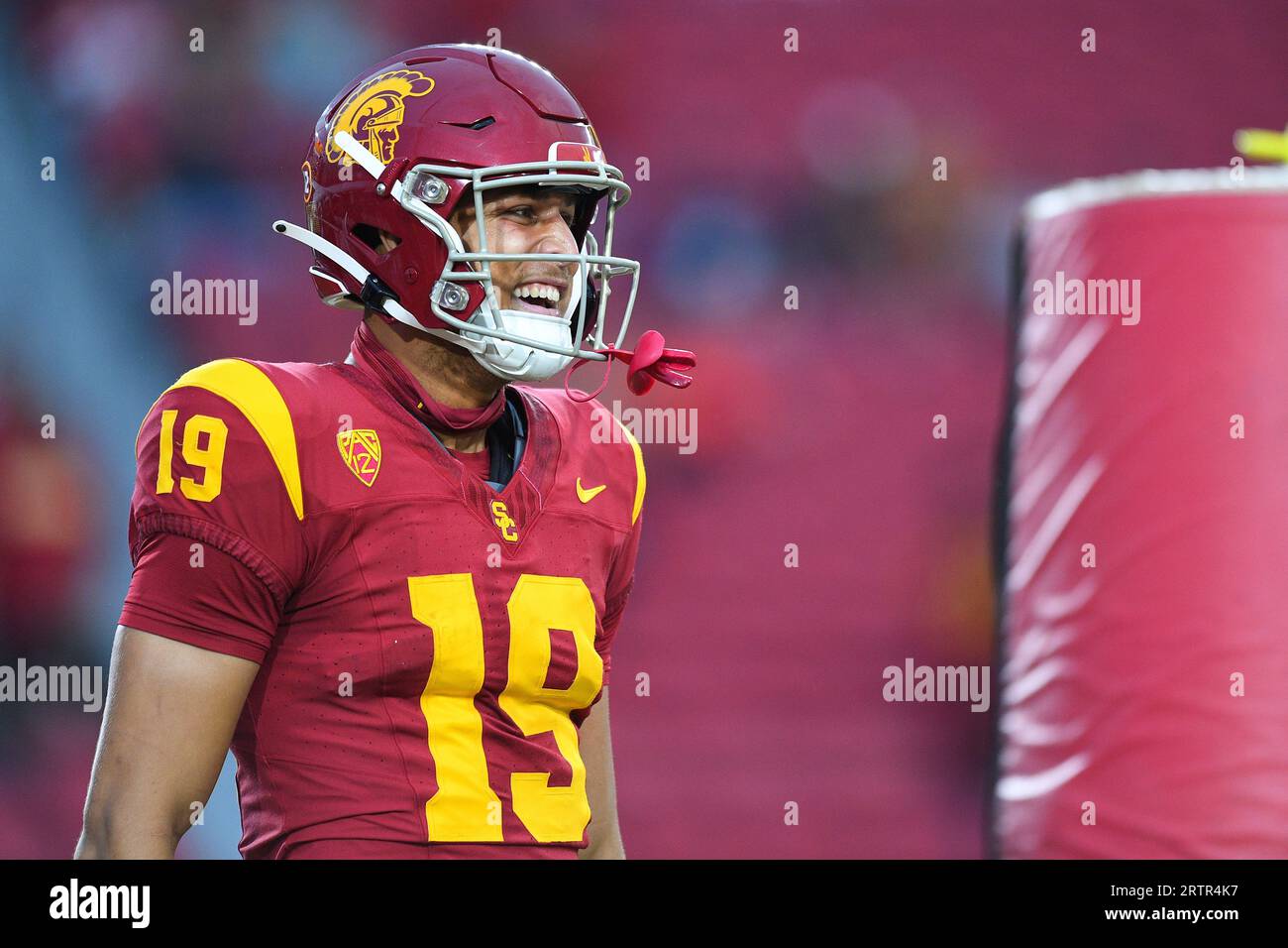 LOS ANGELES, CA - SEPTEMBER 02: USC Trojans wide receiver Duce Robinson ...