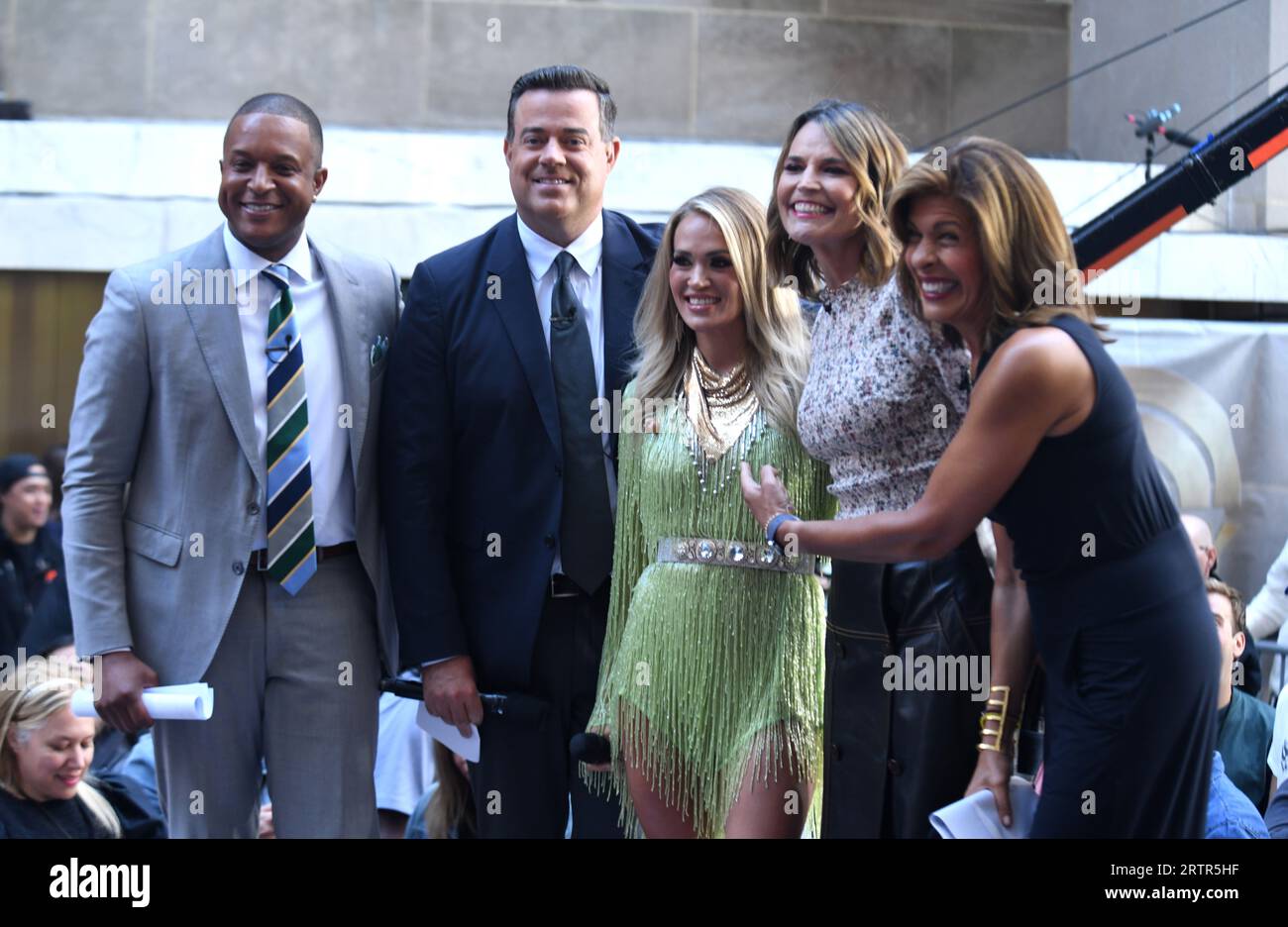 September 14, 2023, New York, New York, USA: Craig Melvin, Carson Daly ...