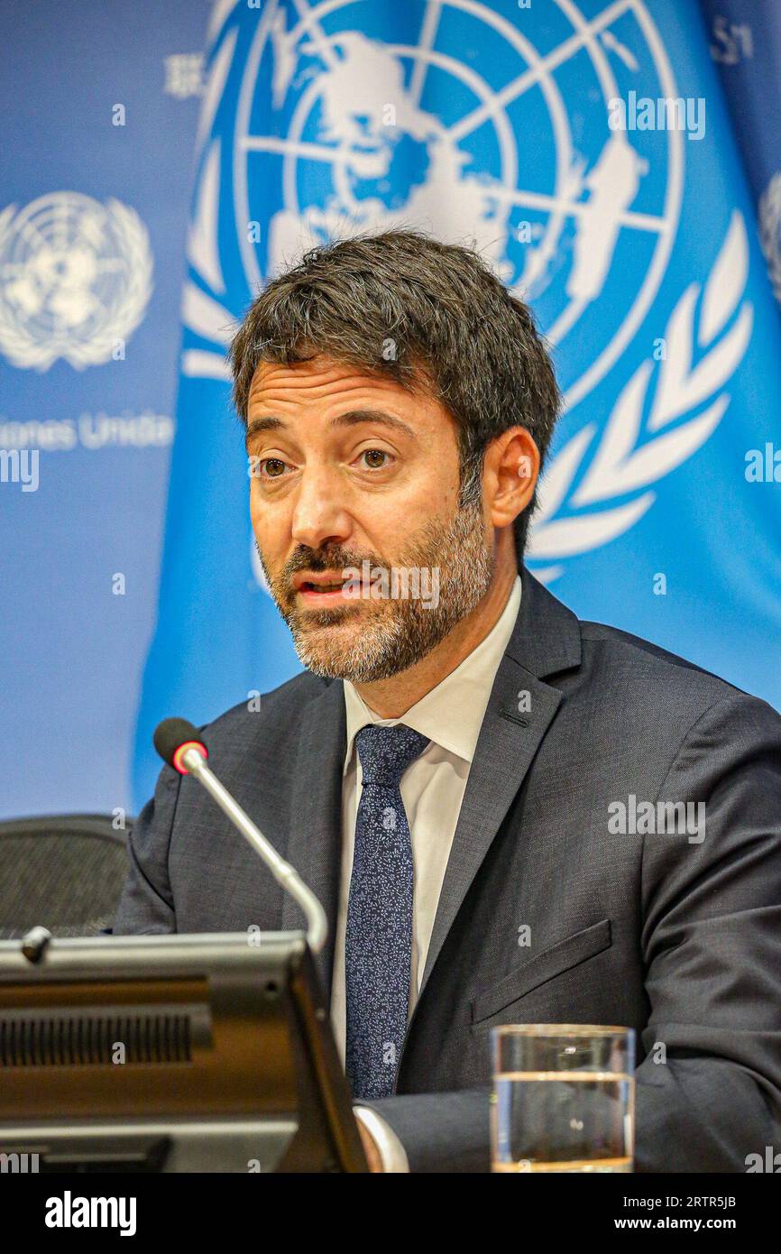 New York, New York, USA. 14th Sep, 2023. Chief of the Treaty Section ...