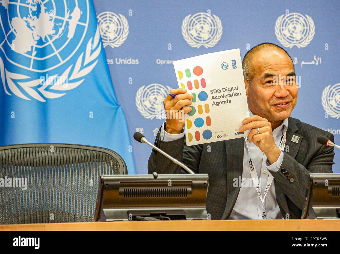 New York, New York, USA. 14th Sep, 2023. ALEX WONG Senior Adviser ...