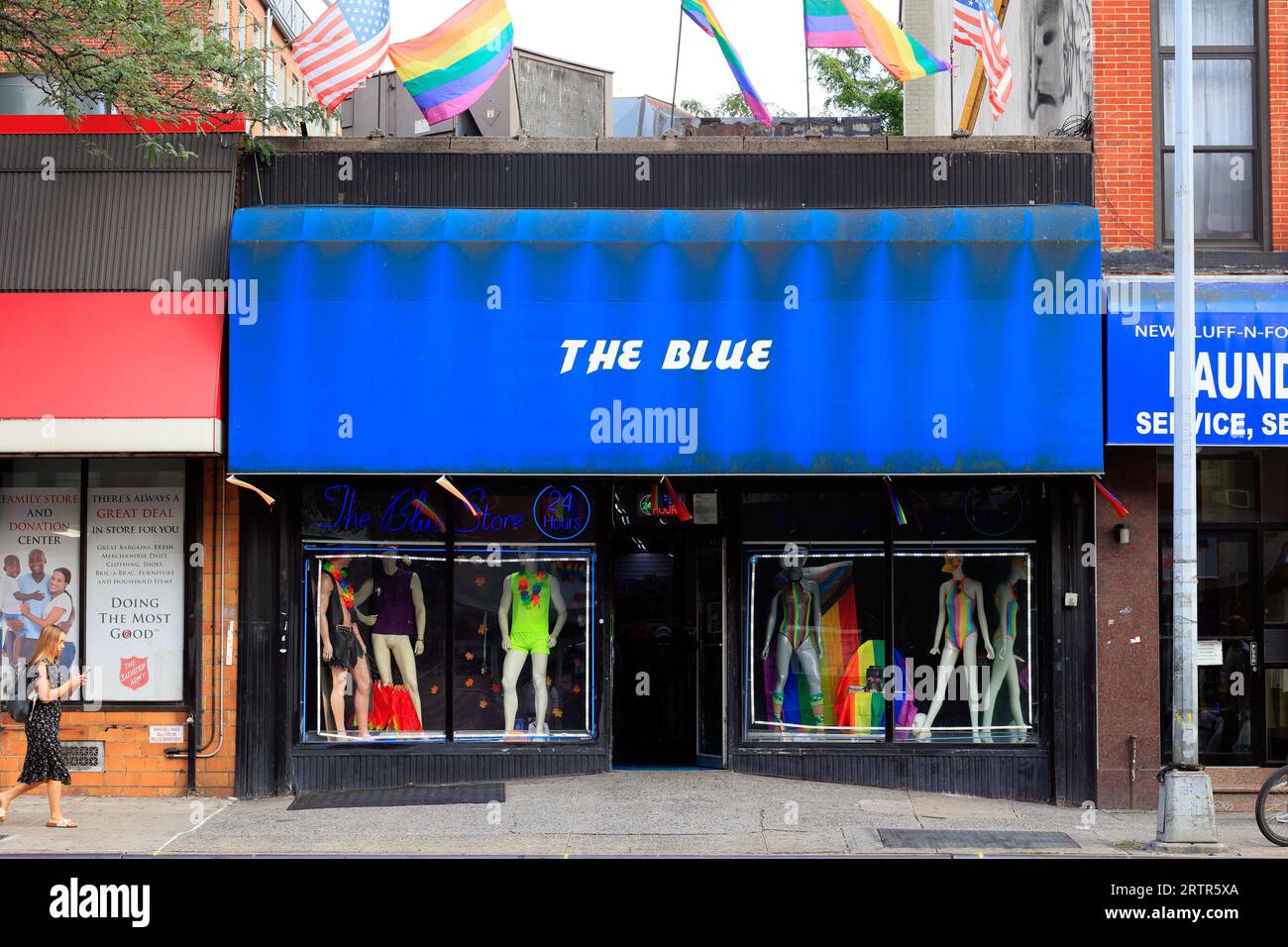 The Blue Store, 206 8th Ave, New York. NYC storefront photo of an adult ...