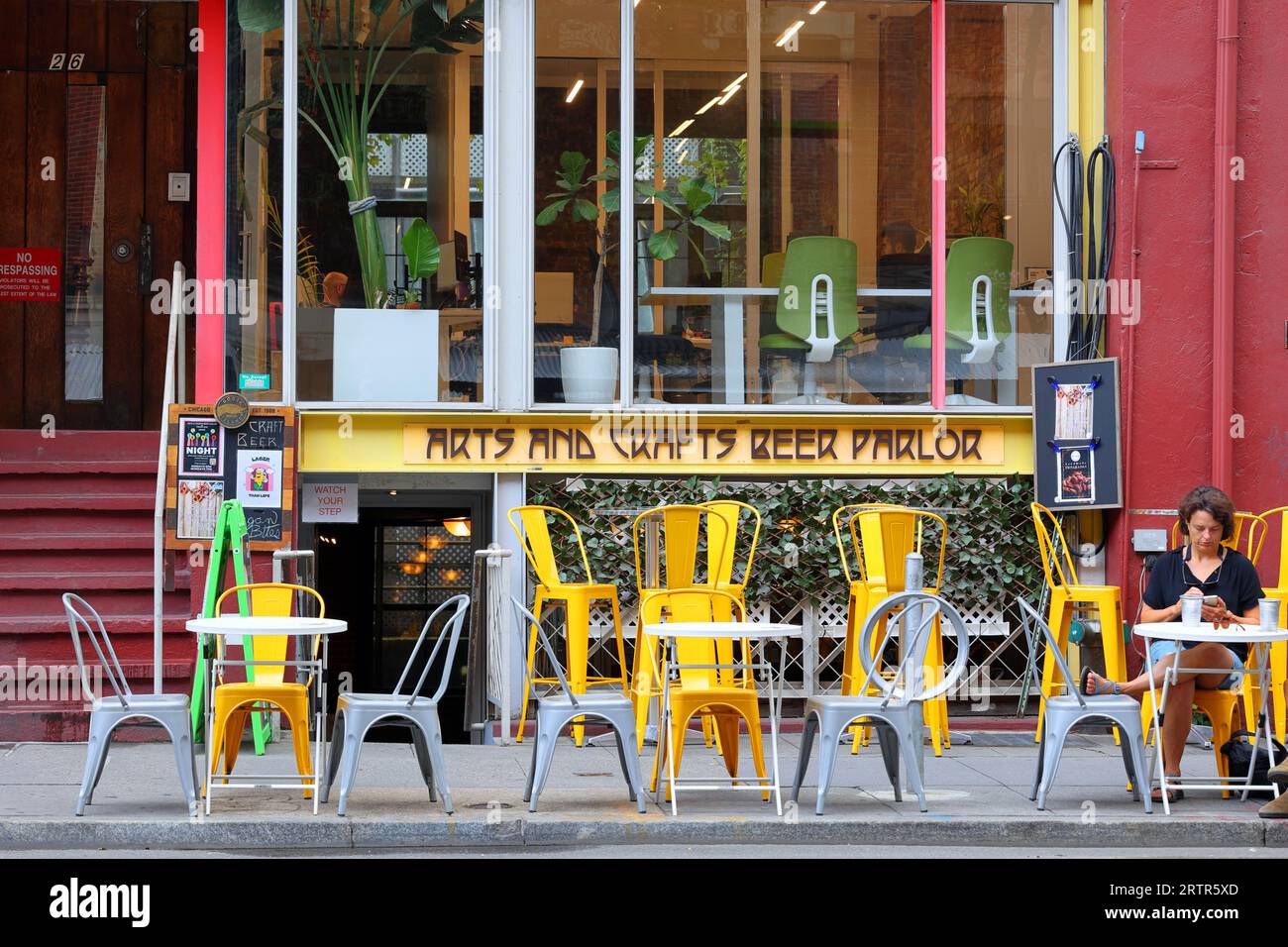 Arts and Crafts Beer Parlor, 26 W 8th St, New York. NYC storefront ...