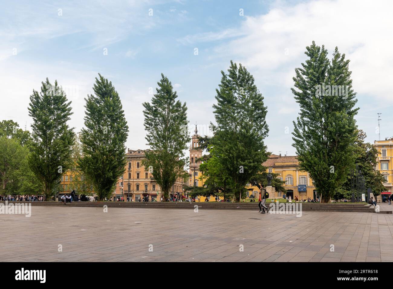 Piazzale della Pace, a public green area obtained from the large empty ...