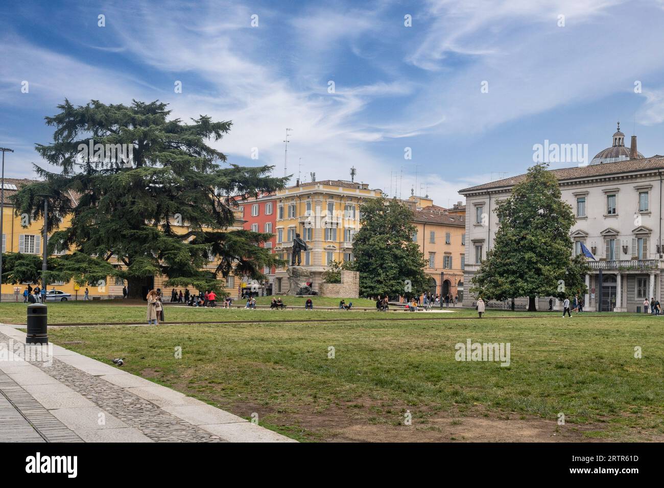 Piazzale della Pace, a public green area obtained from the large empty ...