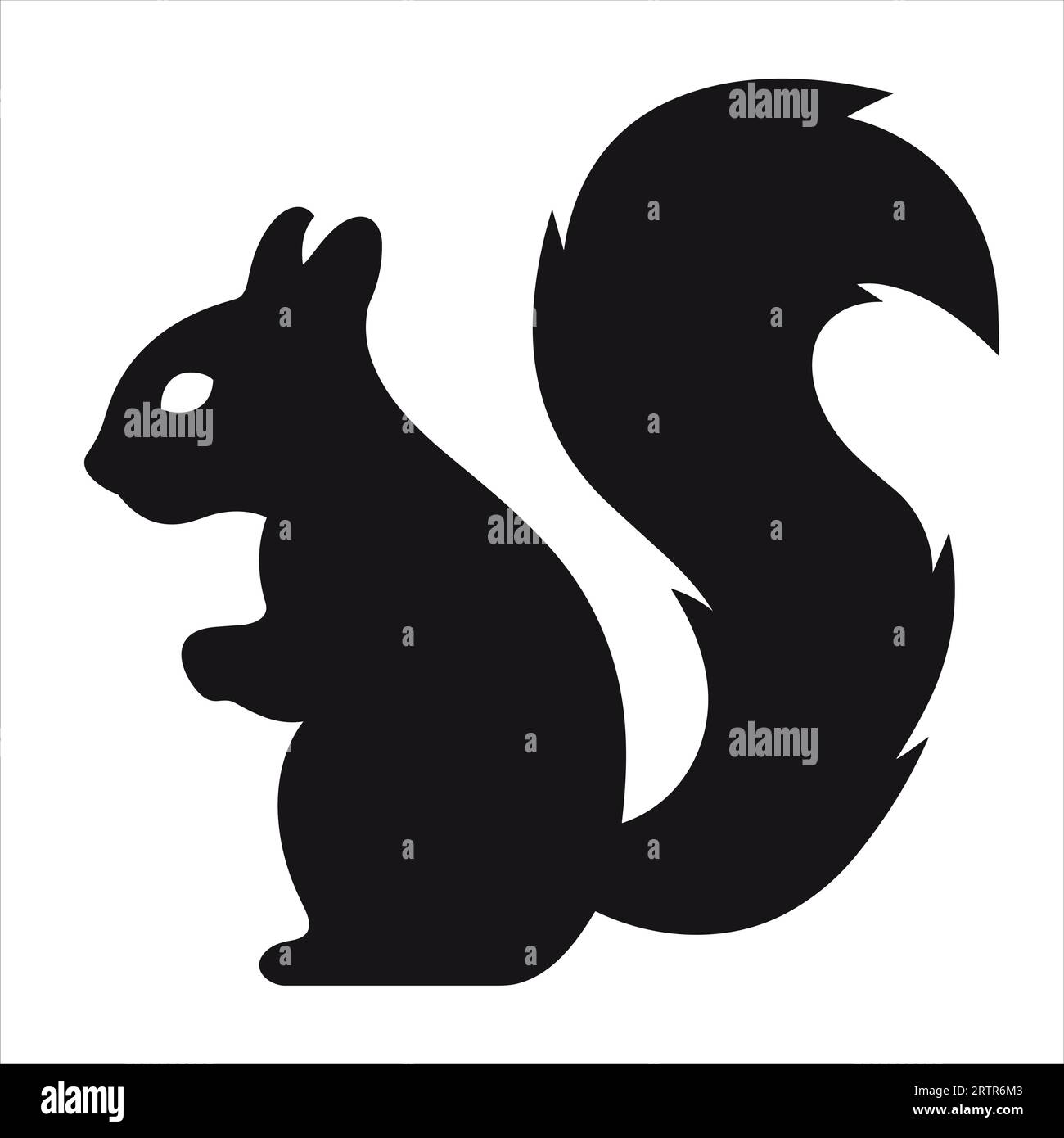 Cartoon squirrel Black and White Stock Photos & Images - Alamy