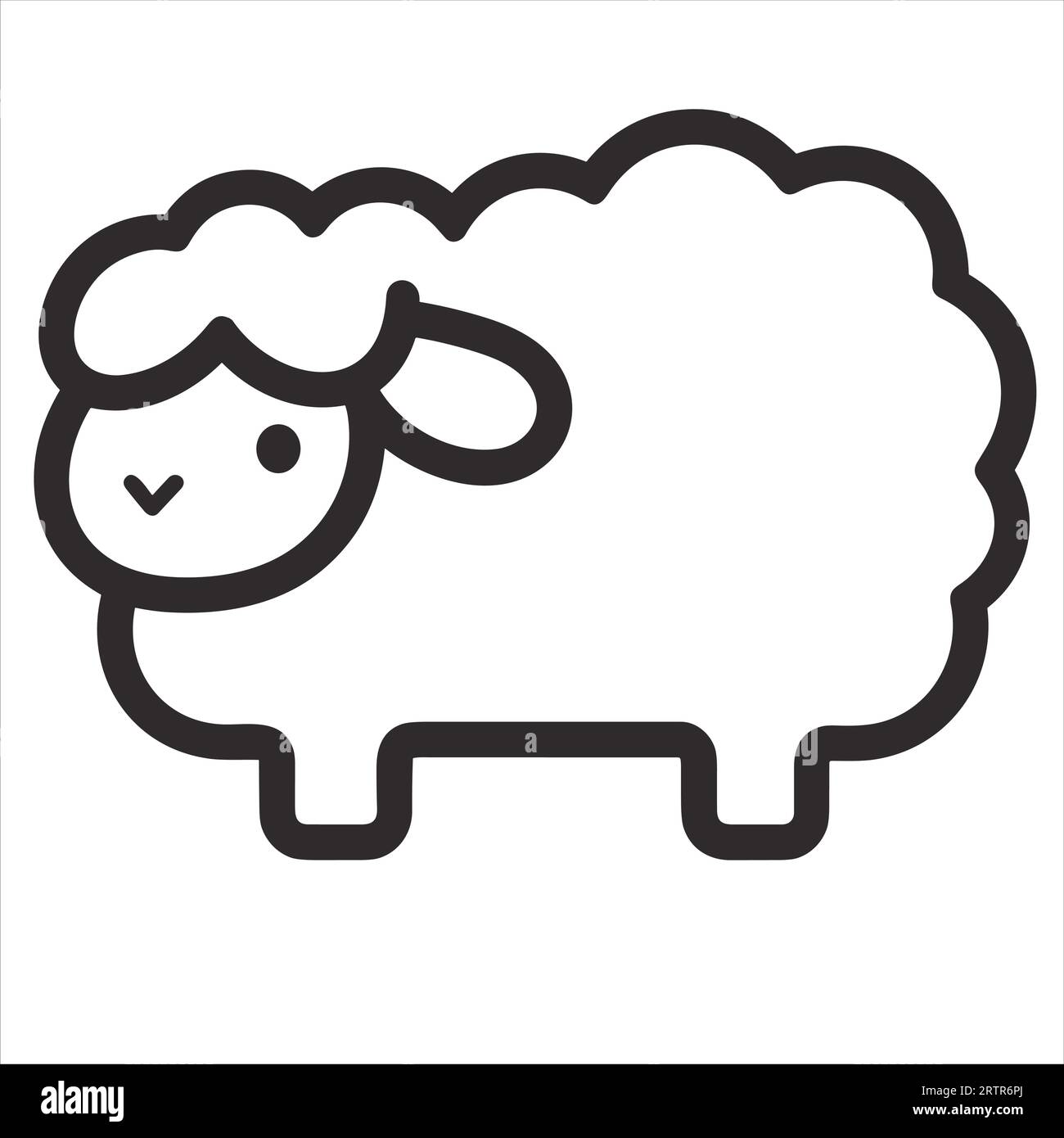 Sheep grazing pasture farming Stock Vector Images - Alamy