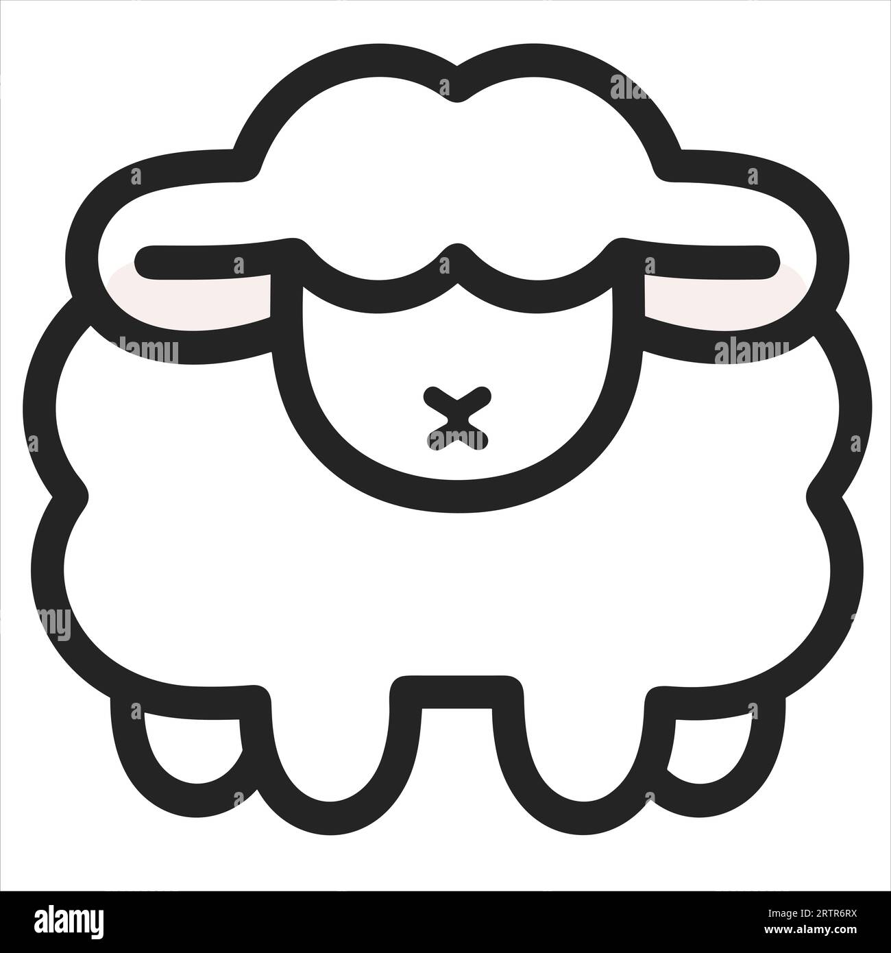 Sheep grazing pasture farming Stock Vector Images - Alamy