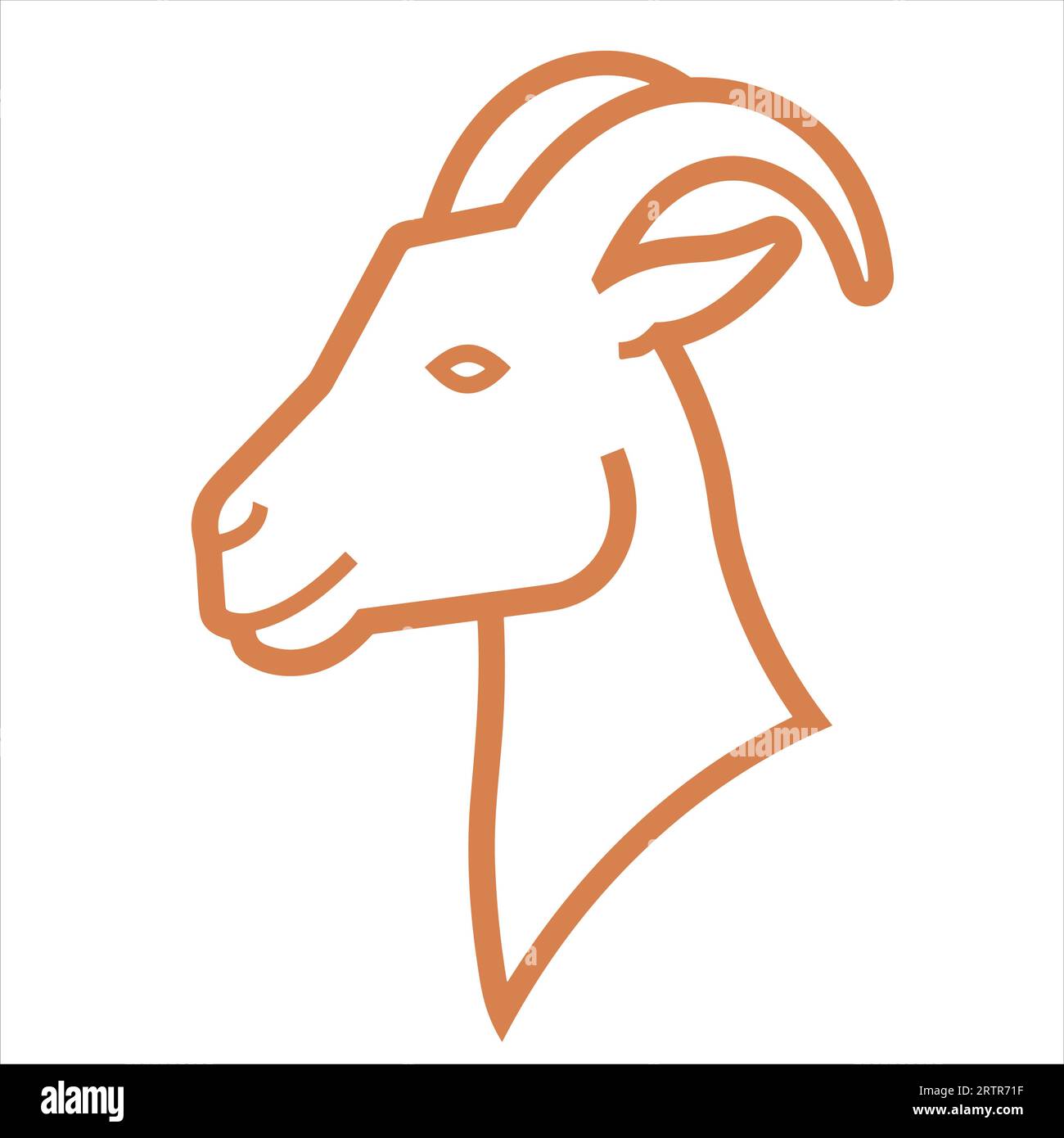 Simple goat animal vector icon Stock Vector Image & Art - Alamy