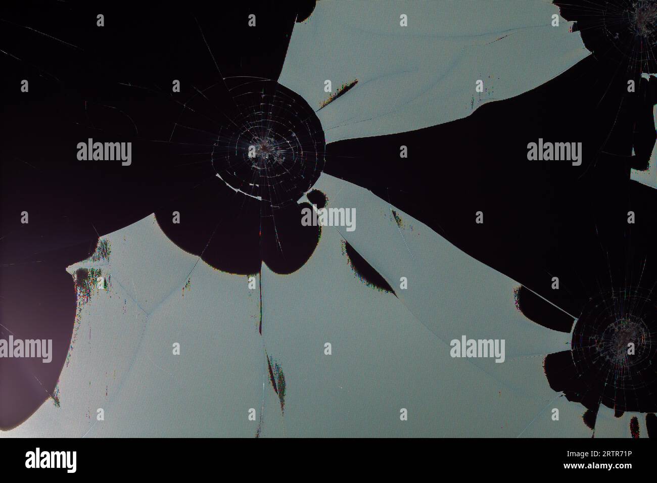 broken lcd tft tn screen flat texture with crystal leakage and physical ...
