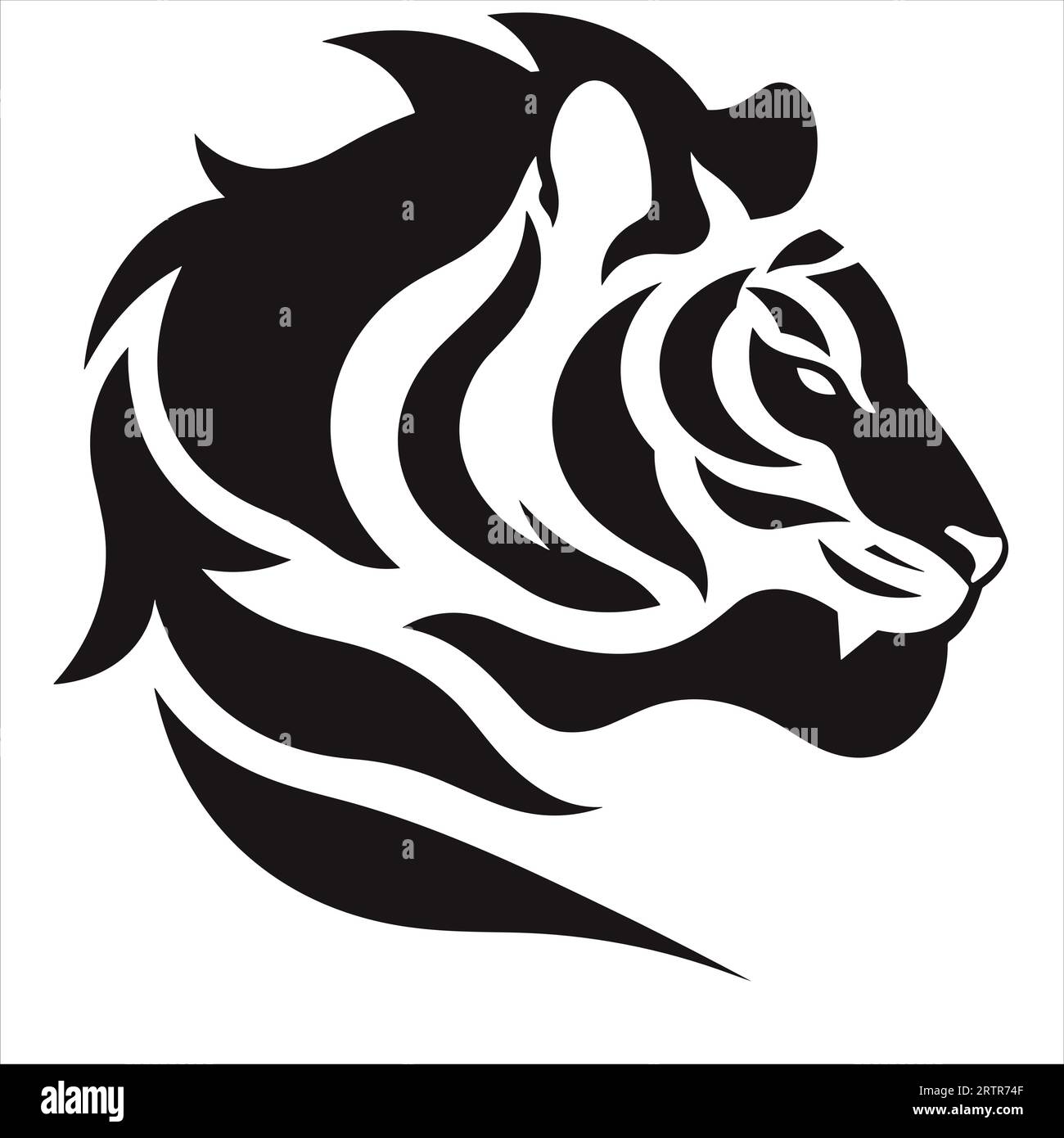 Simple Tiger Stencil Simple Tiger Stencil