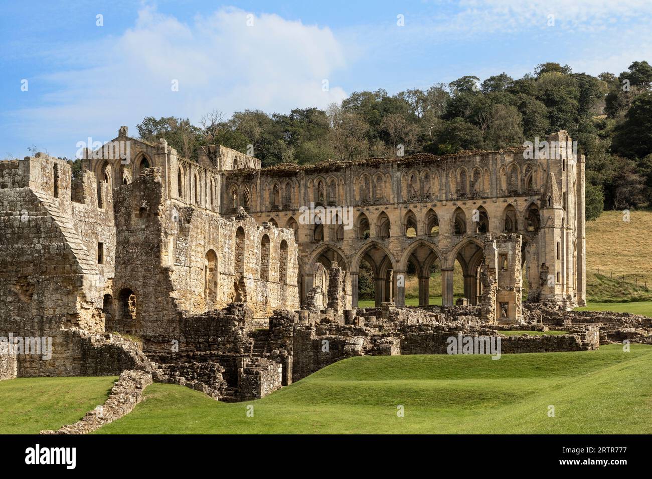 rievaulx abbey north yorkshire from the southeast showing the choir and ...
