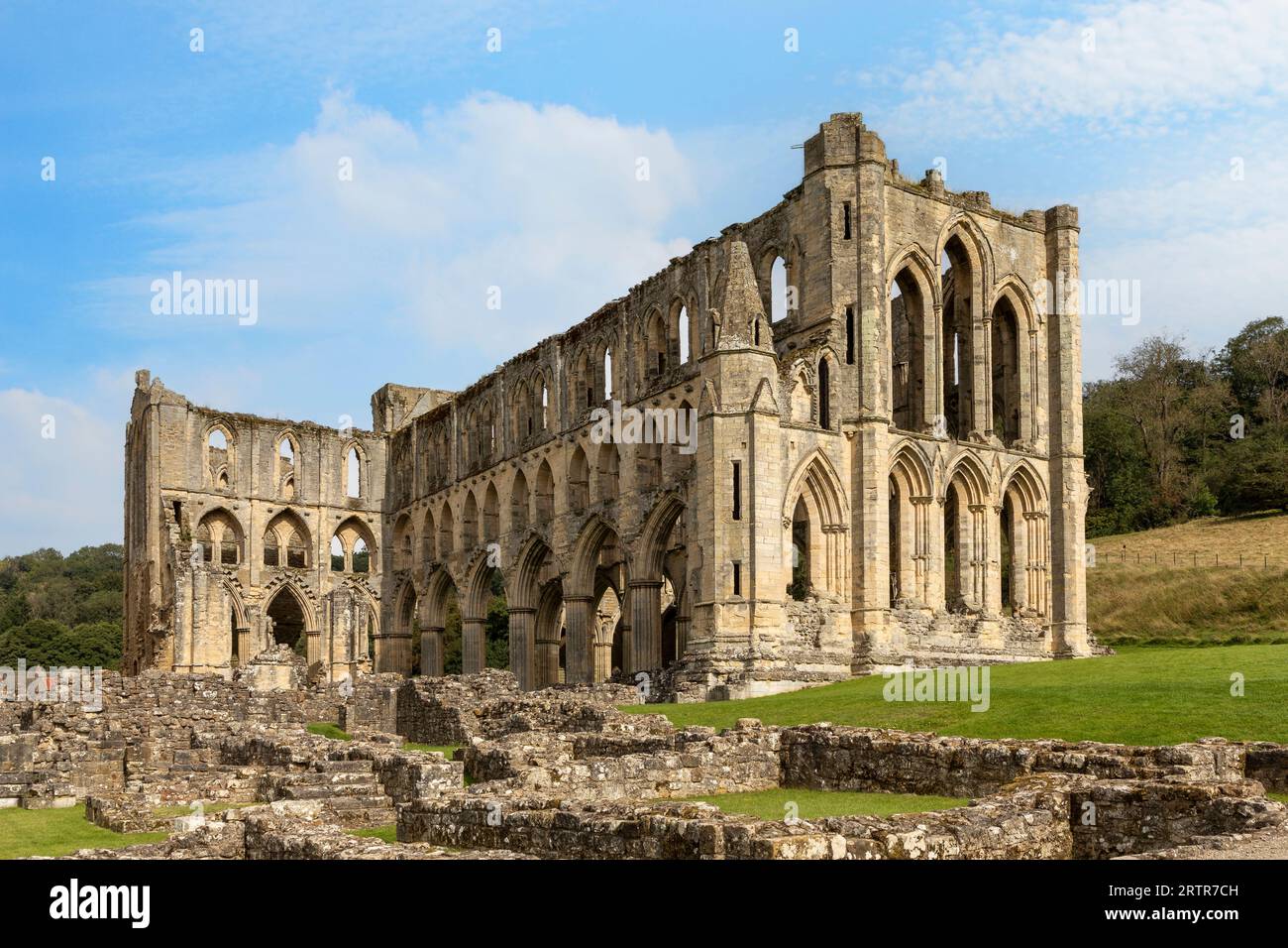 rievaulx abbey north yorkshire from the southeast showing the choir the ...